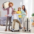 PP Trolley Case, 20in 24in 28in 3PCS Suitcase Set, Off White - Walmart.com