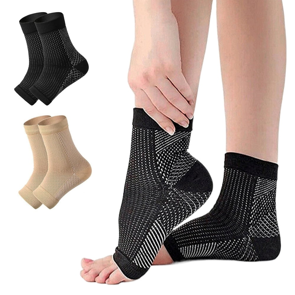 Click here for Lanzon 2 Pairs Plantar Fasciitis Socks Ankle Compr... prices