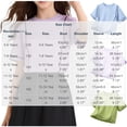 Ashirexll Shirts for Girls Summer Solid Color Round Neck Short Sleeve ...