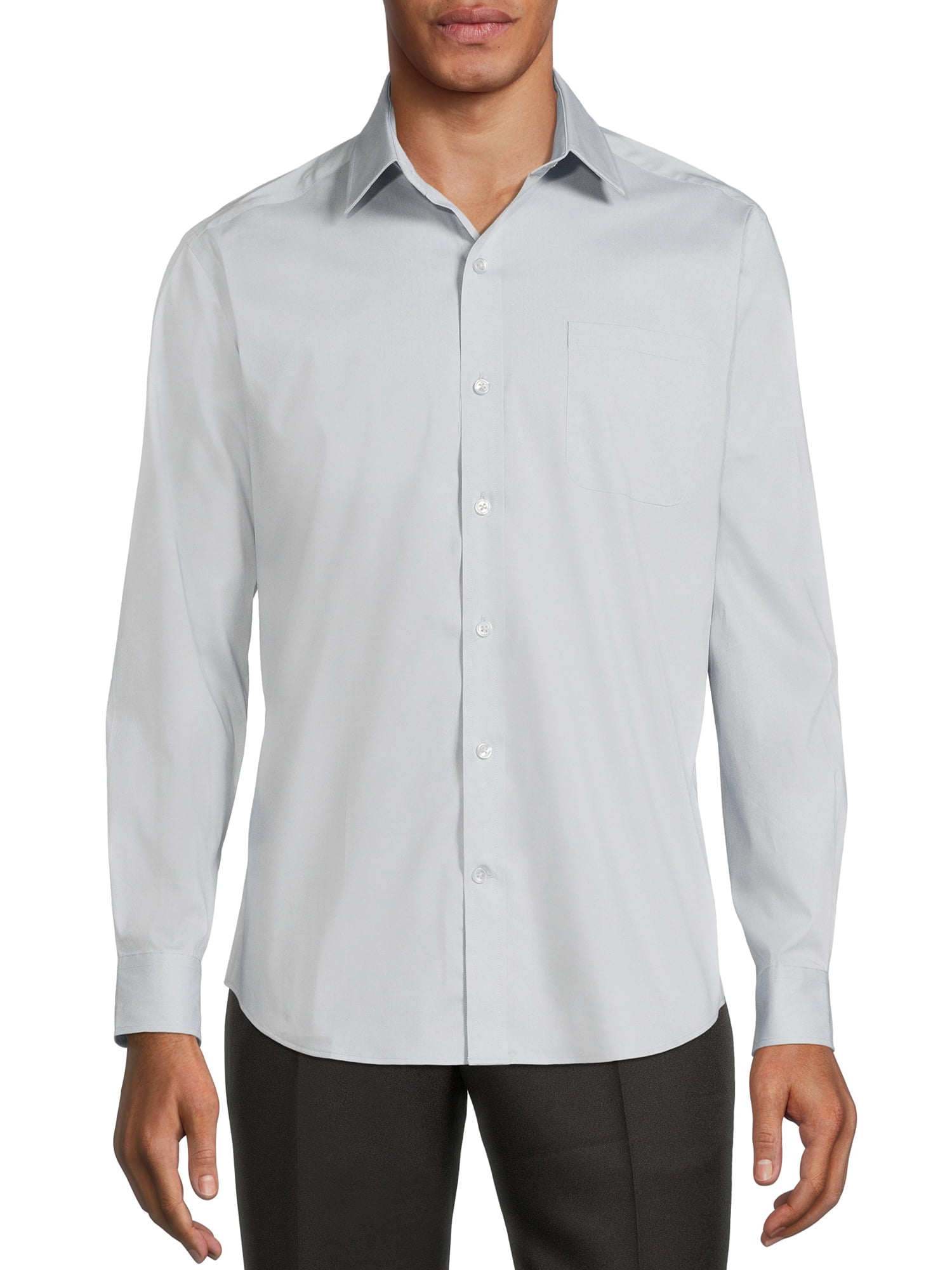 George Men's Modern Fit Dress Shirt - Walmart.com