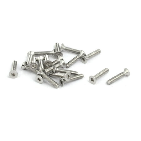 Uxcell M1.6x8mm 304 Stainless Steel Flat Head T4 Drive Torx Screws Fasteners (20-pack) - Walmart.com