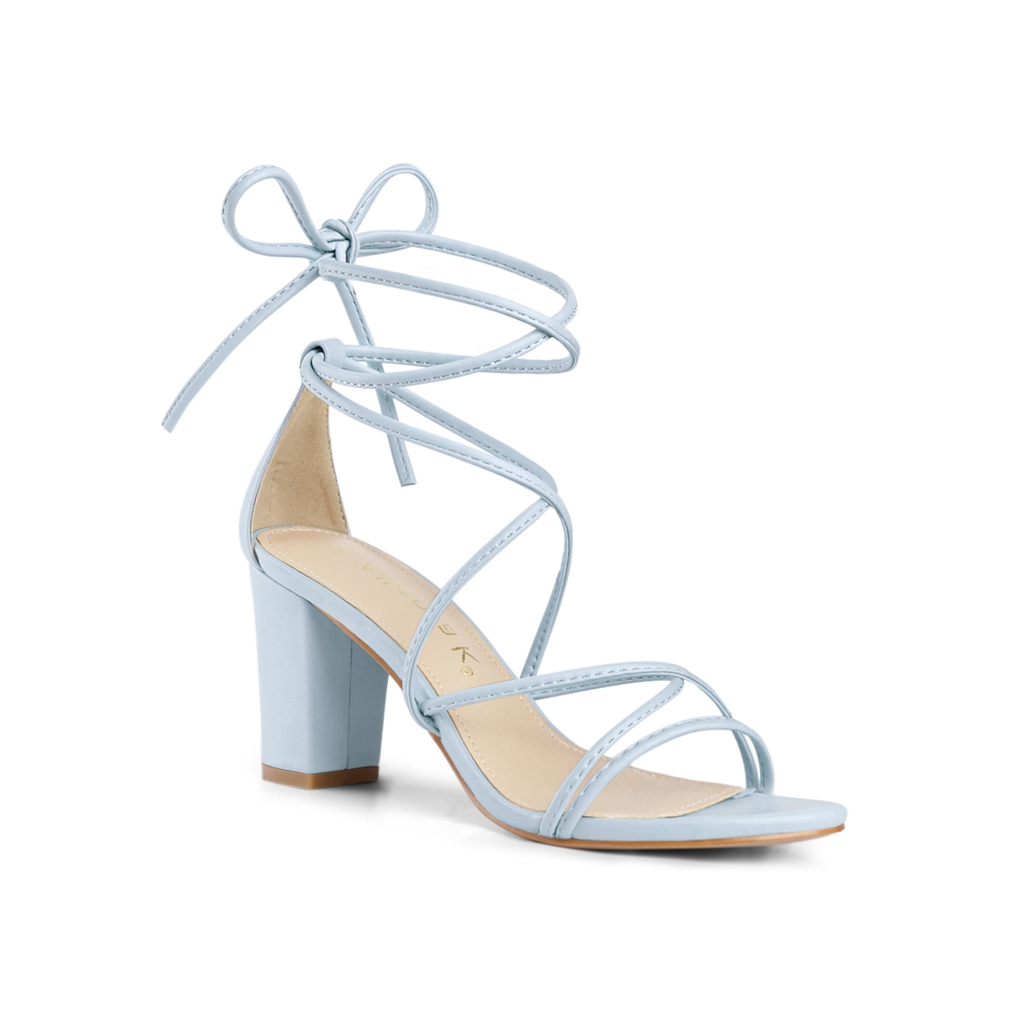 Click here for Blissful Step Womens Shoes Open Toe Lace Up Block... prices