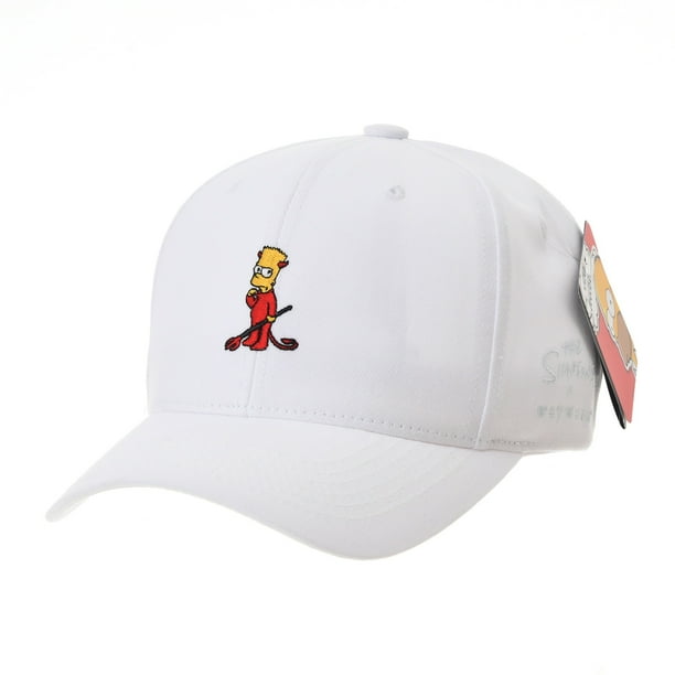 WITHMOONS The Simpsons Ball Cap Red Devils Bart Simpson HL1754 (White ...