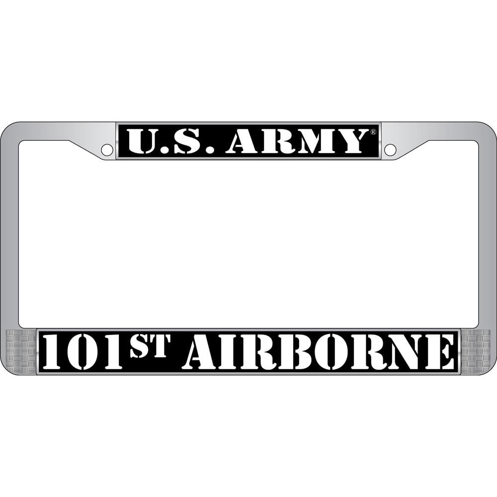 U.S. Army 101st Airborne Chrome License Plate Frame - Walmart.com