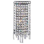 Valetta Integrated LED chip light Chrome Wall Sconce Clear Royal Cut ...