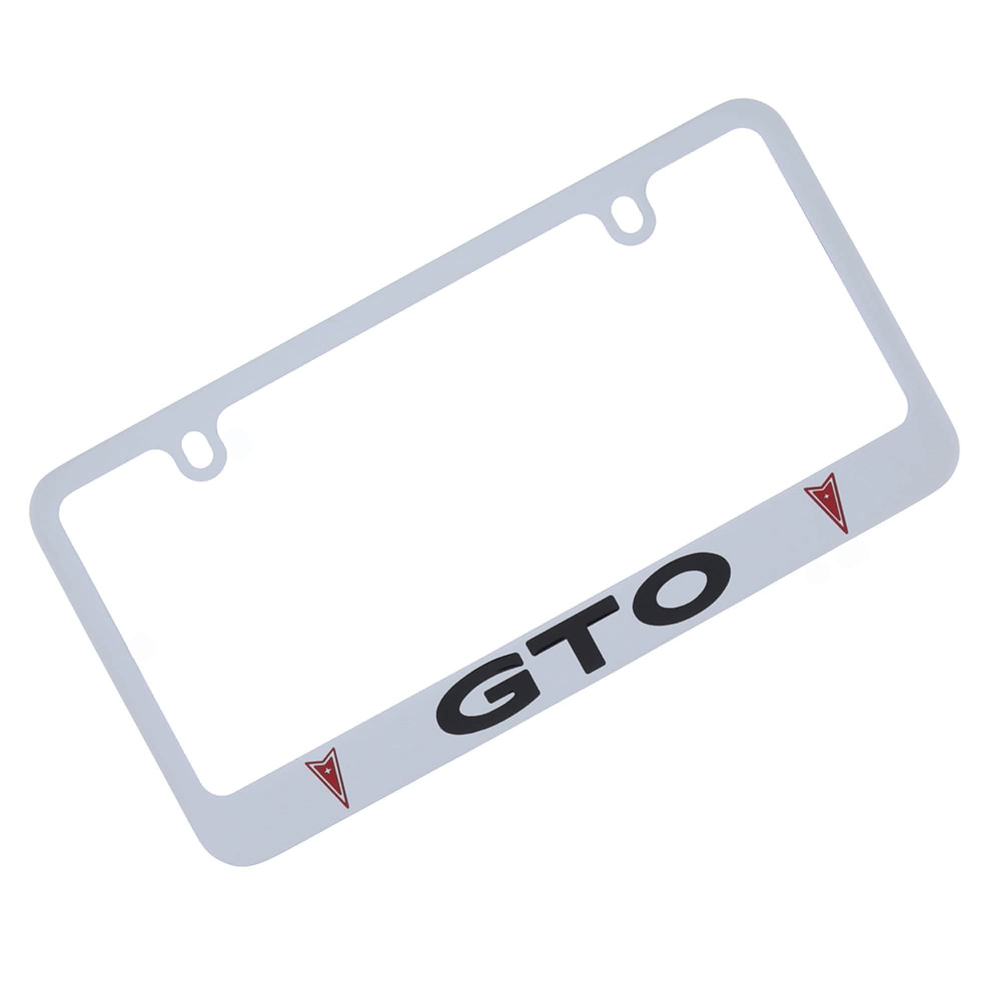 Pontiac GTO Logo License Plate Frame (Chrome) - Walmart.com