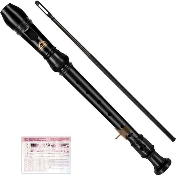 Eastrock Recorder Instrument German Style Soprano Recorder Brown 3 ...