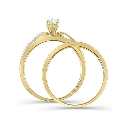 Forever Bride - 1/4 Carat T.W. (I3 clarity, I-J color) His and Hers ...