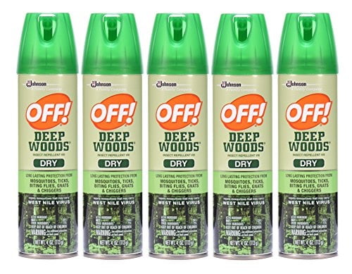off! deep woods dry insect repellent viii 4 oz (5 of pack) - Walmart.com