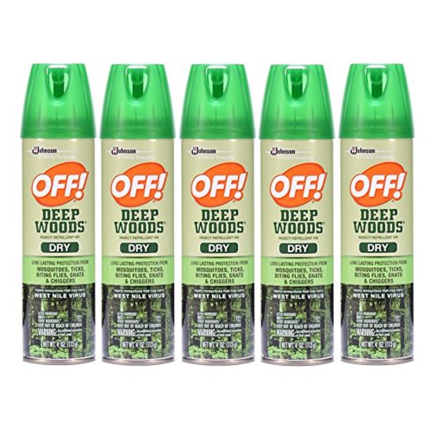 off! deep woods dry insect repellent viii 4 oz (5 of pack) - Walmart.com