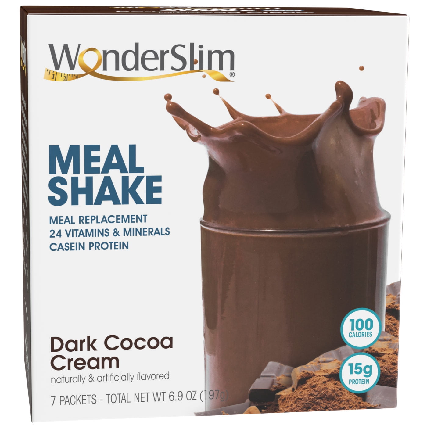 WonderSlim Meal Shake, Dark Cocoa Cream (7ct) - Walmart.com