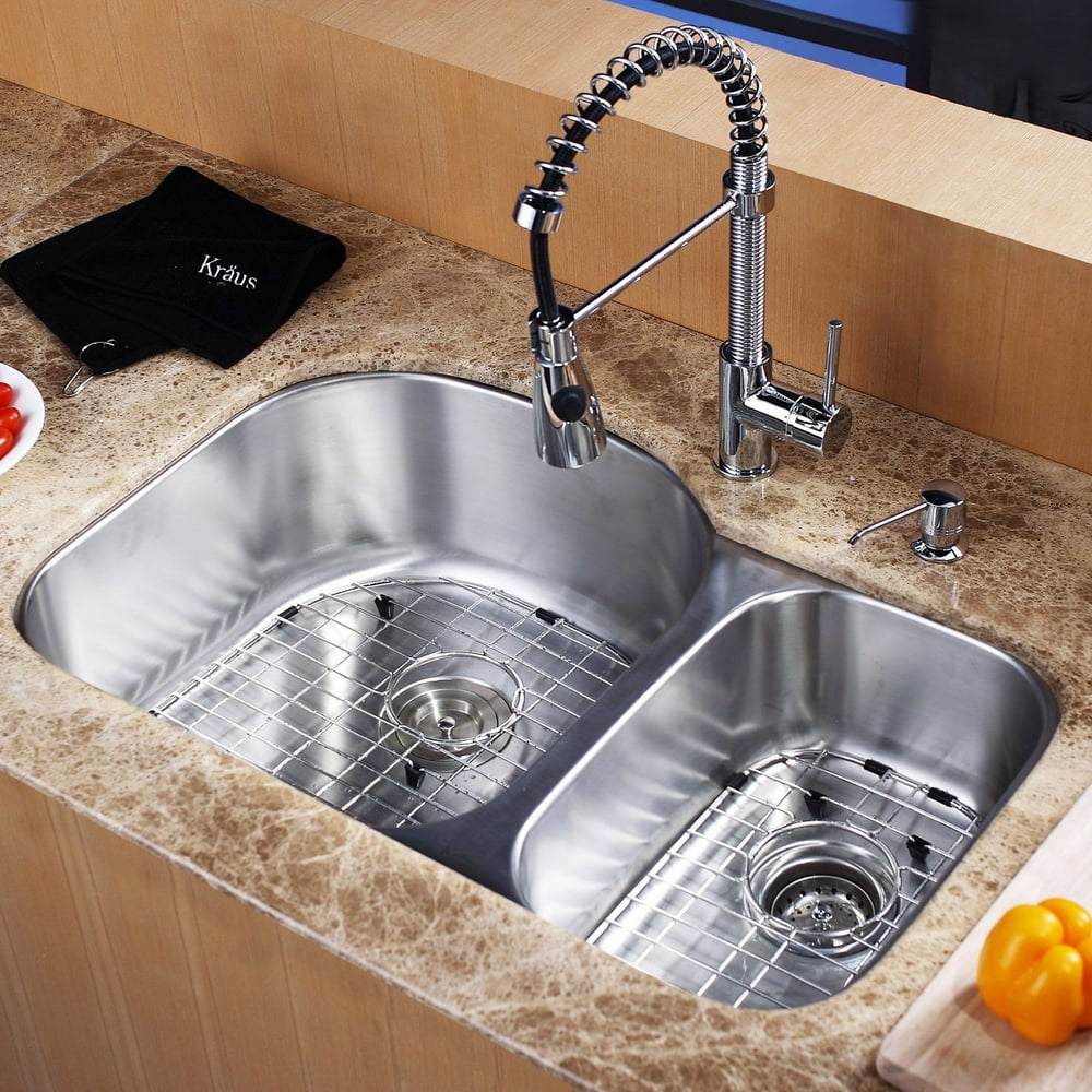 Double Kitchen Sink With Faucet Kitchen Info