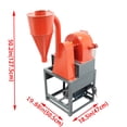 220V Automatic Grain Flour Mill Multifunctional Corn Wheat Feed Crusher ...