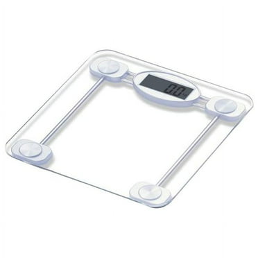 Taylor Digital Clear Glass Bathroom Scale with Unique Curved Design ...