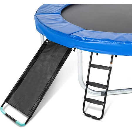 2 Pack Trampoline Ladder and Slide Set, 3 Step Wide Trampoline Safety ...