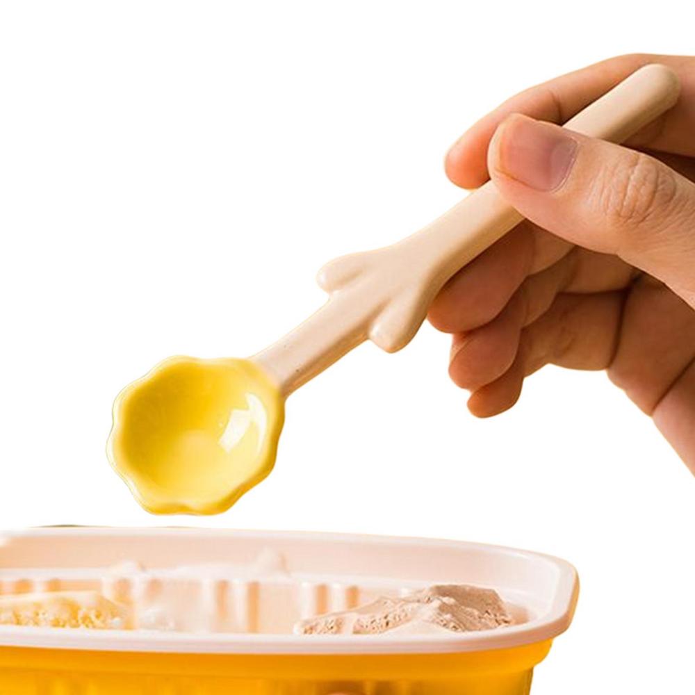 Tohuu Branch Coffee Spoons Serving Spoons For Parties Mini Cute Ceramic ...