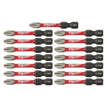 Milwaukee-48-32-5003 SHOCKWAVE Phillips #2 Insert Bit (15-Piece ...