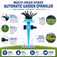Large Area Watering Garden Sprinkler 360 Degree Rotating Automatic ...