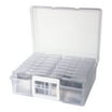 "IRIS USA Clear Photo Storage Box with Handle, 16 Cases for 4"" x 6 ...