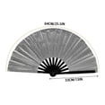 Glitter Silver Folding Hand Fan – for Dance EDM Parties and Festivals ...