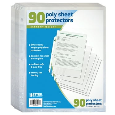 Pen+Gear Standard Sheet Protectors 50 Sheets, 8.5-inches x 11-inches ...
