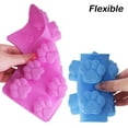 Food Grade Silicone Paw Print Mold, DaKuan Set of 4 Packs Reusable Dog ...