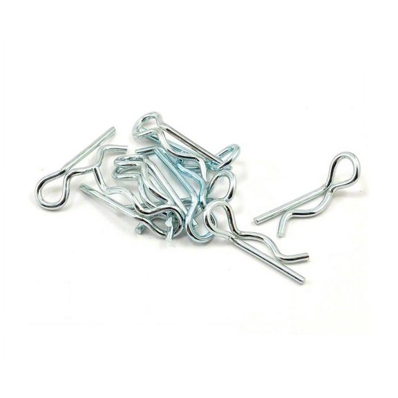 Uxcell 20pcs 30-Degree Angle Body Clips Bent Springy Pins for All 1/8 1 ...
