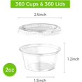 360 Set Sturdy & Food Safe Disposable Plastic Portion Condiment Dipping ...