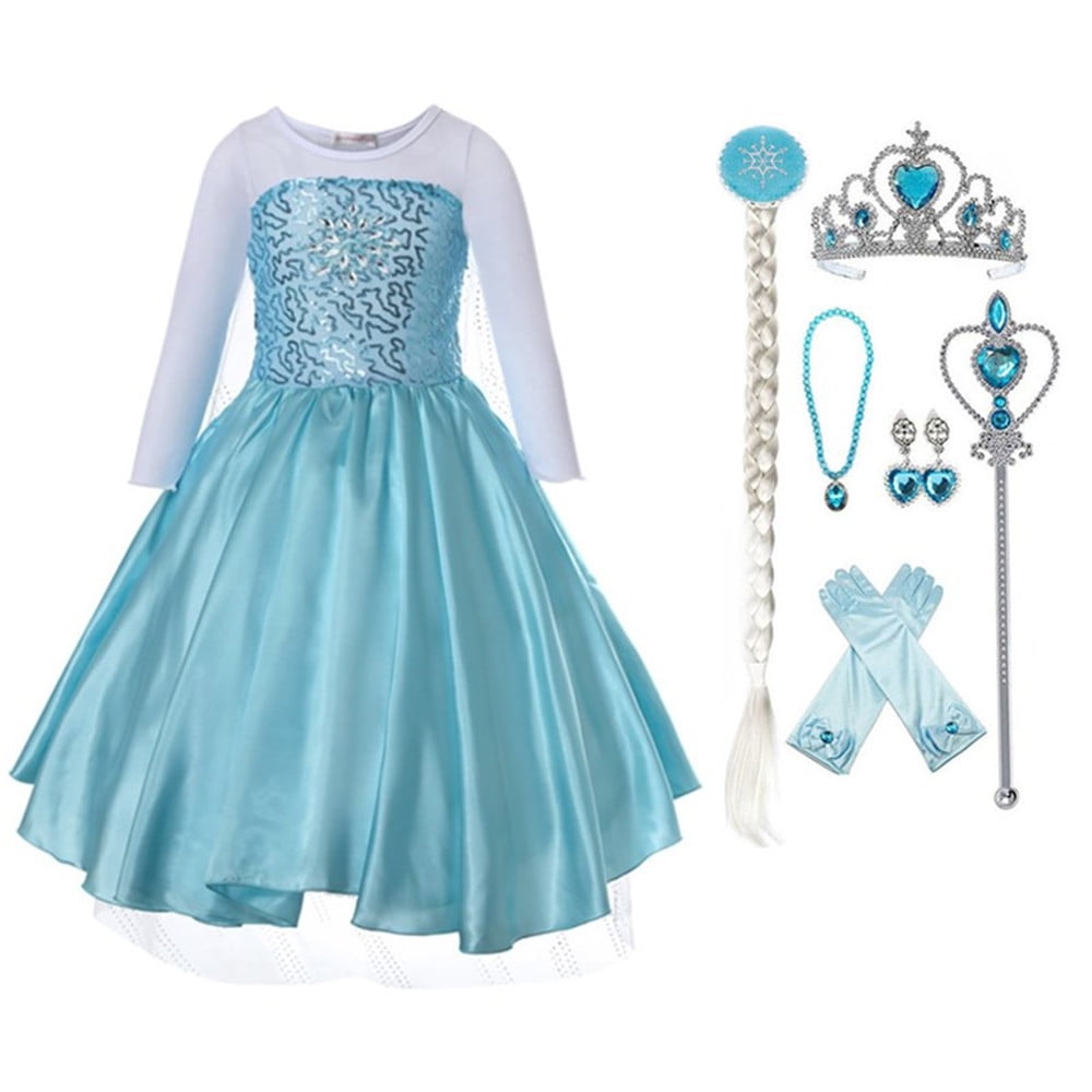 Click here for Hawee Princess Elsa Costumes Birthday Dress Up Cos... prices