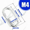 Fearlessin 4pcs/set Quick Link Metal Carabiner Chain Connectors Heavy ...