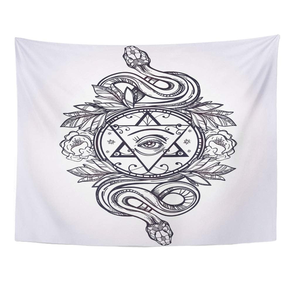 ZEALGNED Vintage Masonic Symbol All Seeing Eye The Star Laurel Wreath ...
