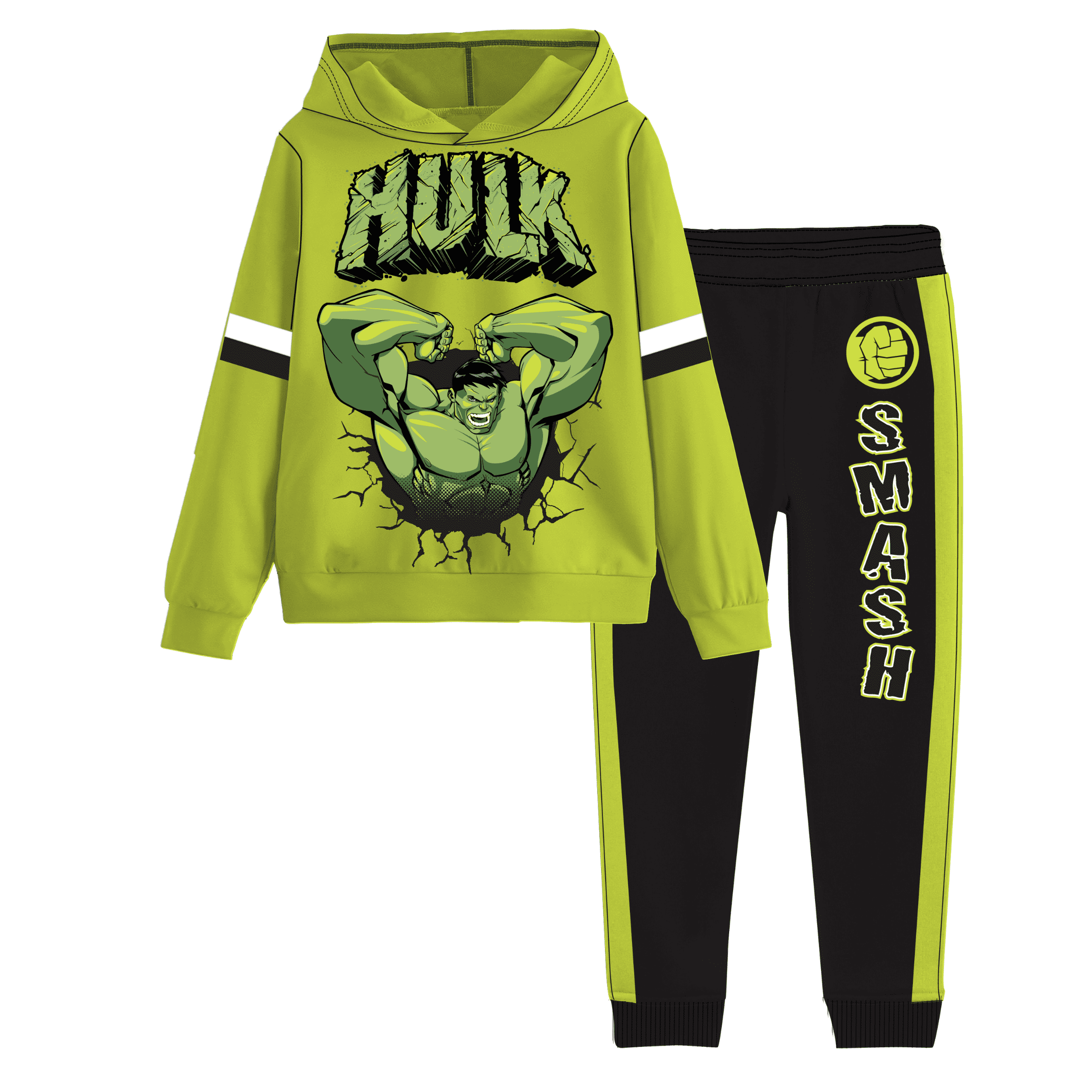 Marvel Avengers Boys, Graphic Hoodie, and Jogger Pants, 2-pack Clothes ...