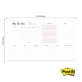Weekly Planner Sticky Notepad / 10" x 6" Habit Tracker Repositionable ...
