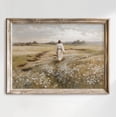 Affixzi Jesus in a Wildflower Field Inspirational Wall Art Print ...