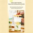 Ice Tea Pitcher With Lid Fridge Door Slim Design Plastic Water Pitcher ...