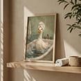 Affixzi Duck Bathroom Wall Art Print, Duck in Bathtub Poster, Vintage ...