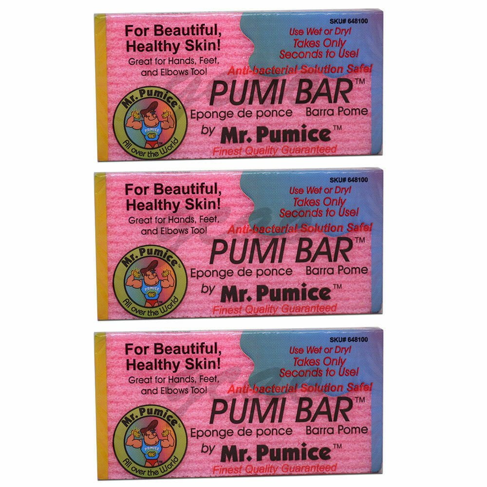 Mr Pumice Pumi Bar For Callus Remover Pedicure 3 Pieces - Walmart.com