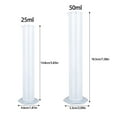 8 Pieces Measuring Cylinder Set 2-Sided Marking Lab Cylinders 10-2000ml ...