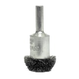 Weiler Stem-Mounted Circular Flared End Brushes, Steel, 16,000 rpm, 2 3 ...