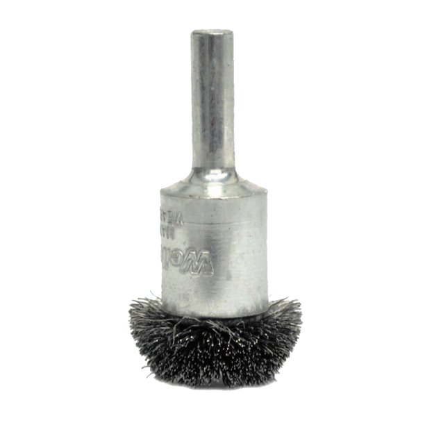 Weiler Stem-Mounted Circular Flared End Brushes, Steel, 16,000 rpm, 2 3 ...