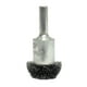 Weiler Stem-Mounted Circular Flared End Brushes, Steel, 16,000 rpm, 2 3 ...