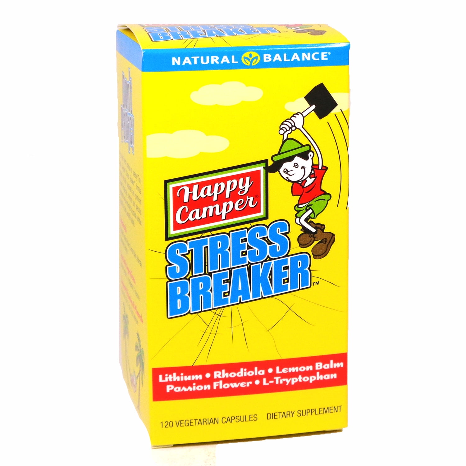 Happy Camper Stress Breaker by Natural Balance - 120 Capsules - Walmart.com