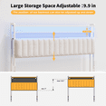 Ktaxon Linen Upholstered Headboard King Size, Adjustable Height ...