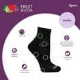 Fruit of the Loom Sport Ankle Socks for Women, Black, Sizes 8-12 (10 ...