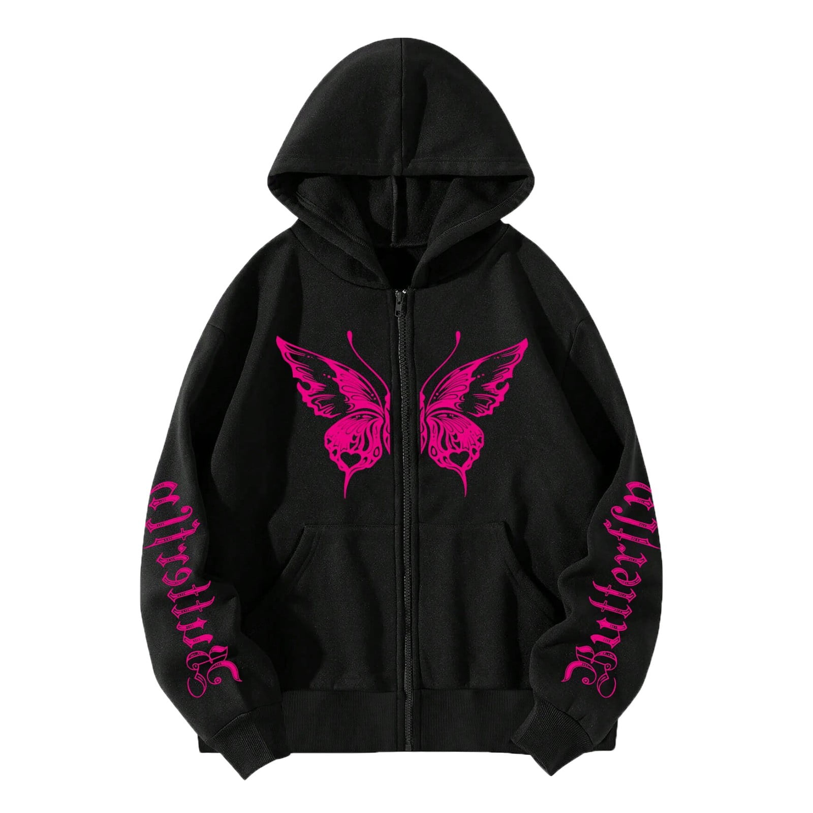 Click here for Fgnfyis Women Fashion Print Zip Up Loose Hoodies S... prices