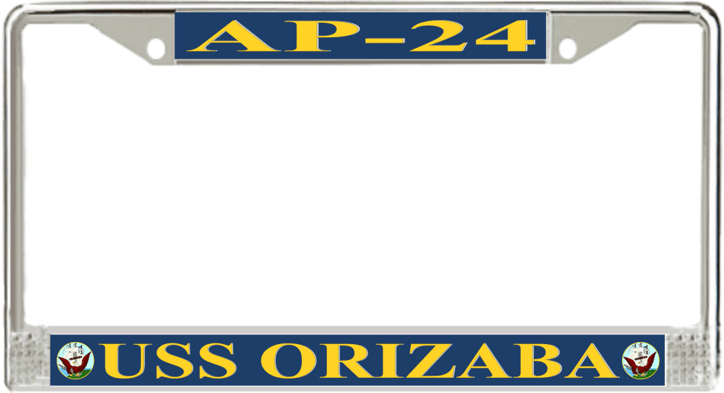 USS Orizaba AP-24 License Plate Frame - Walmart.com