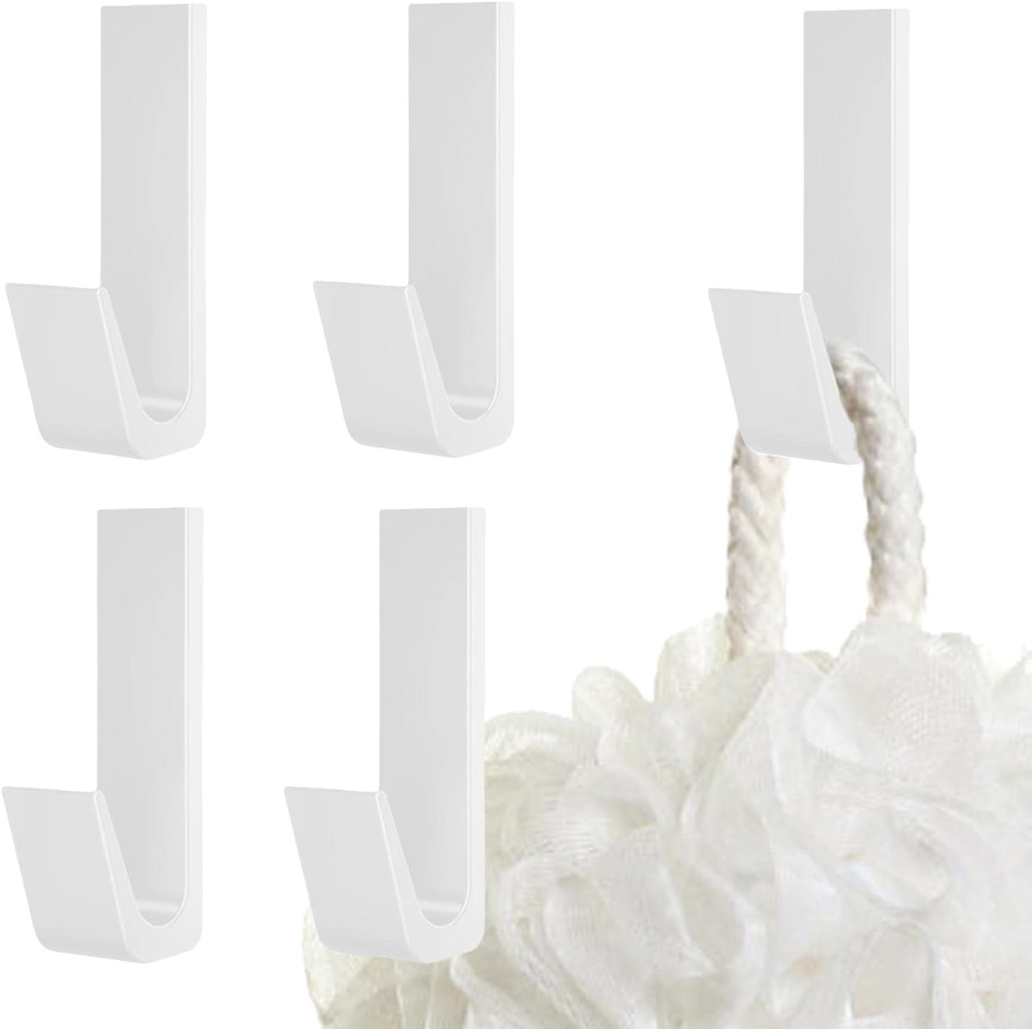 Hooks Wall Hanger - Anti-Rust J Shape Door Coat Hangers Easy ...