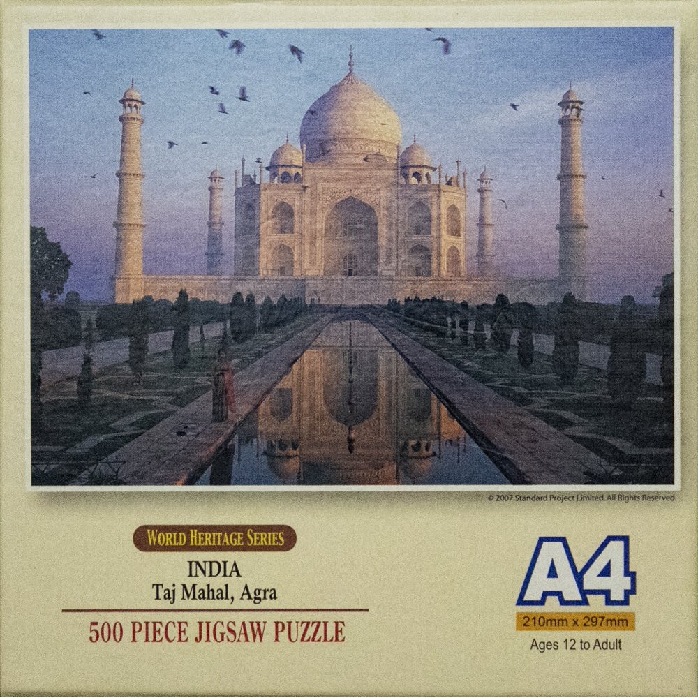 Tomax Miniature Jigsaw Puzzle - India - Taj Mahal, Agra (500 Pieces ...
