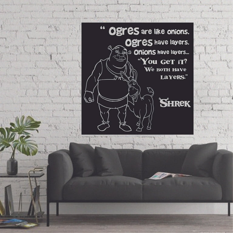 Ogres Have Layers Quote Shrek Onions Print – DestinyMayDesign