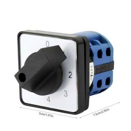 Panel Power Knob Adjustable Rotary Changeover Switch Multi-gear Power ...